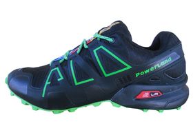 Mens Trail Running Shoes-Lightweight,High-Traction,Black with Green ...