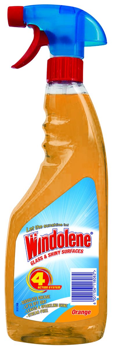 Windolene 750ml - Glass & Shiny Surface Cleaner - Trigger - Orange ...