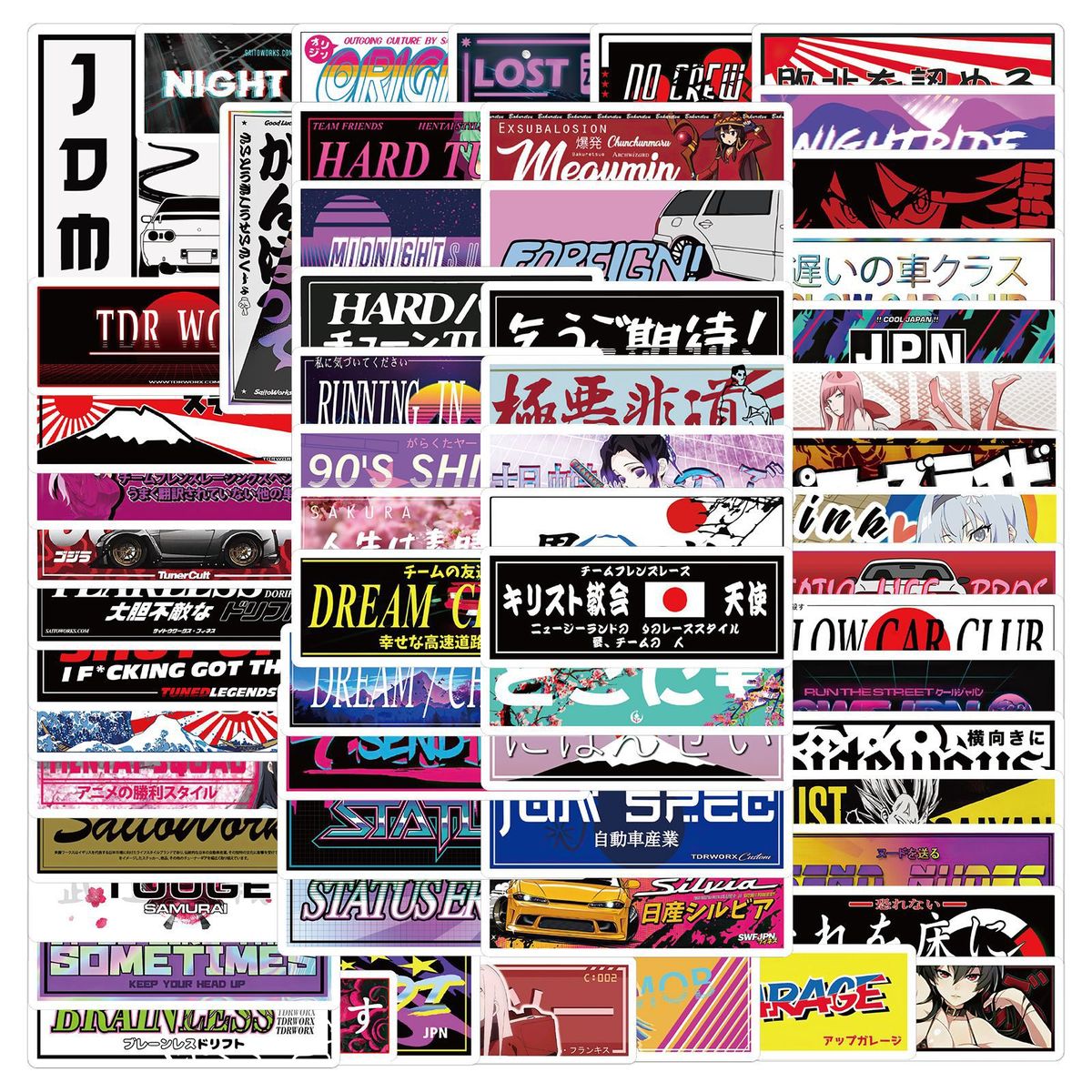 JDM Sticker Mix (66 Piece) | Shop Today. Get it Tomorrow! | takealot.com