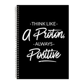 Proton A4 Notebook Spiral Lined Motivational Saying Graphic Notepad ...
