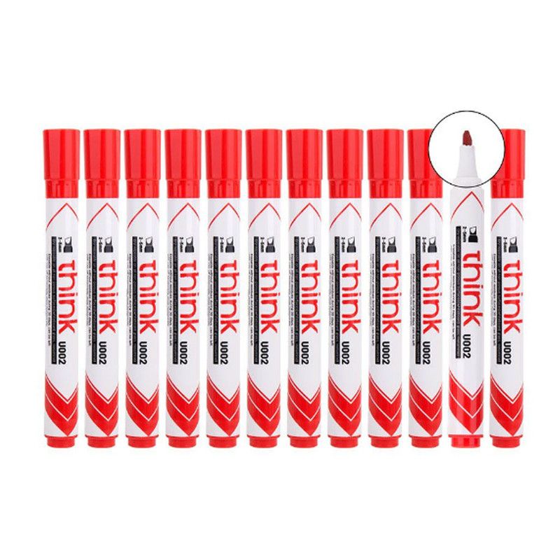 Deli - Whiteboard Marker Chisel Tip Red - 12 Markers x 2 Pack | Shop ...