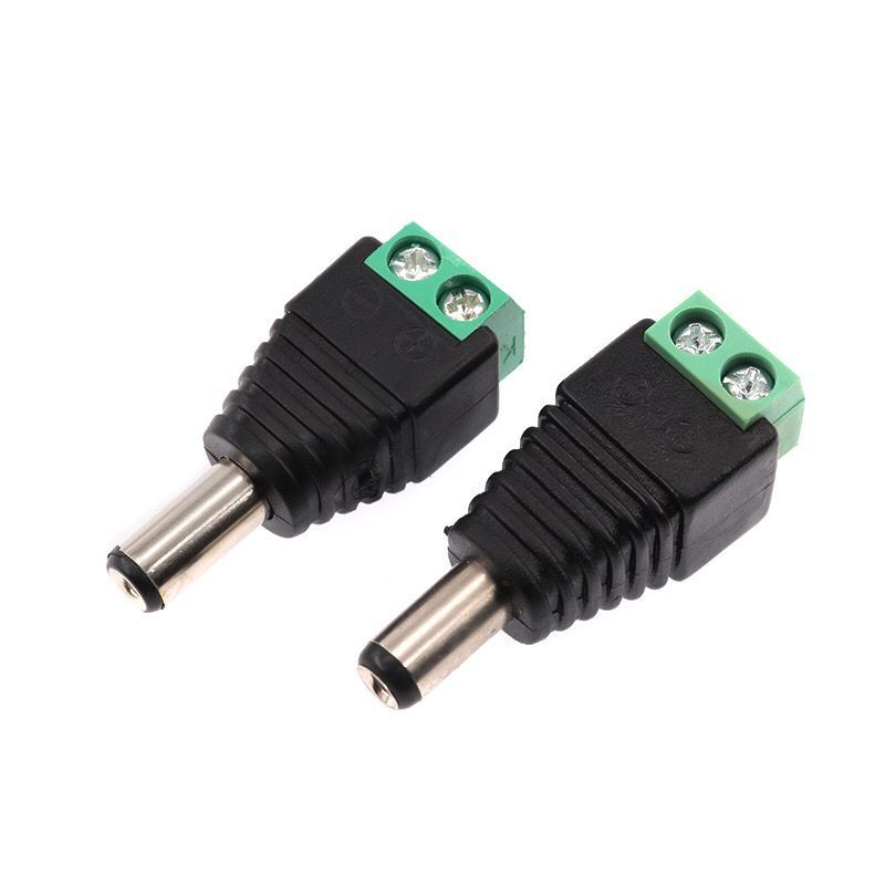 DC Power Plug Adapter 12V For CCTV Camera Male Connector 2PCS | Shop ...