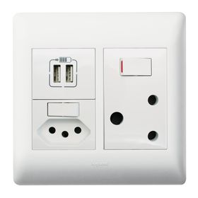 Legrand - Ysalis - Old RSA + new RSA + USB TYPE A x 2 Socket 4x4 | Shop ...