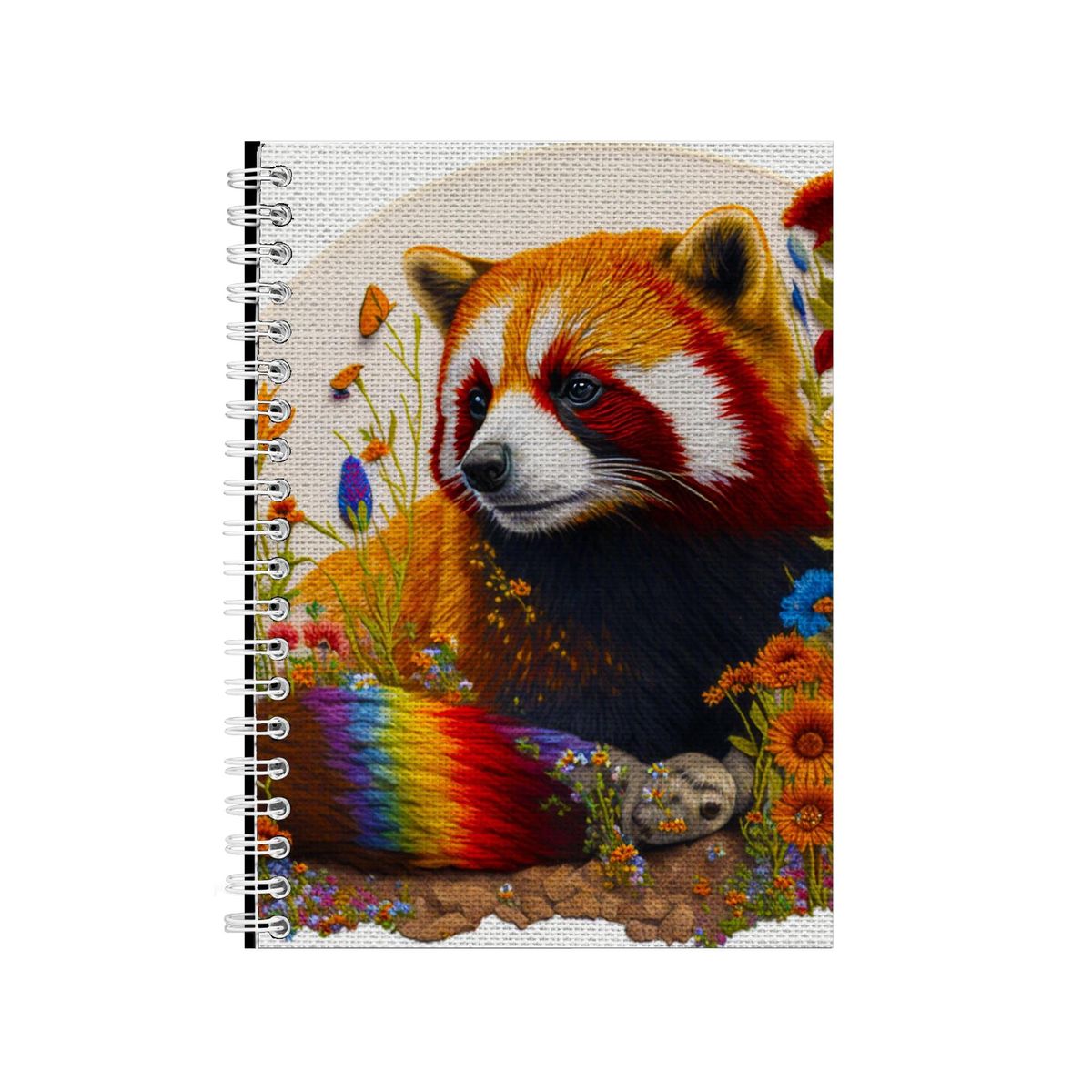 Embroidered RED PANDA Notebook Gift Idea Notepad Pad 100 | Shop Today ...