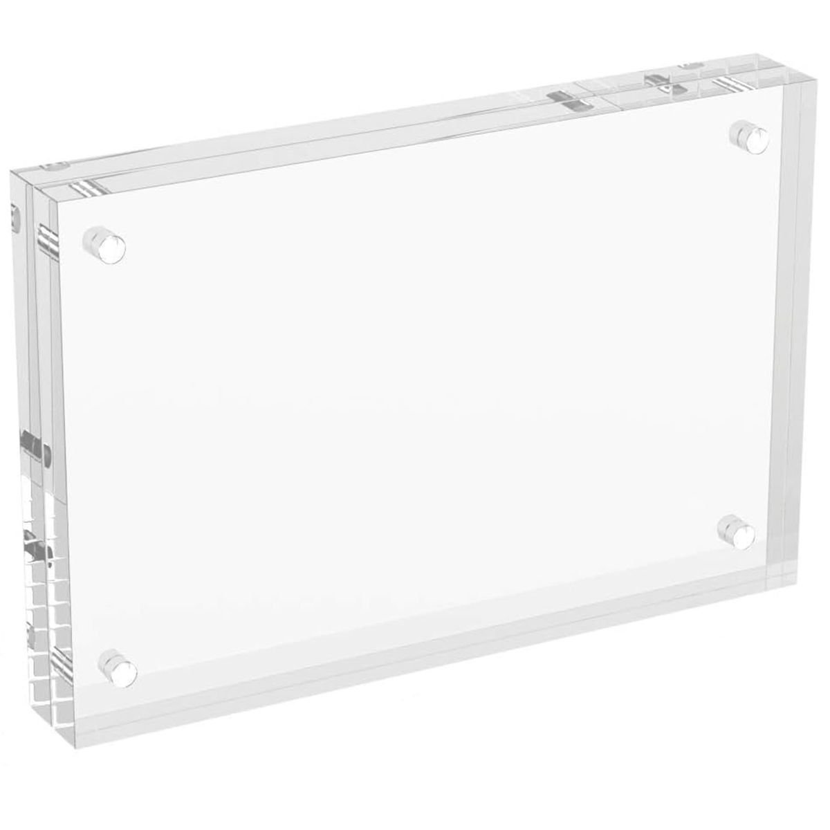 Clear Acrylic Magnetic Photo Frame Double Sided Display Picture Frame ...