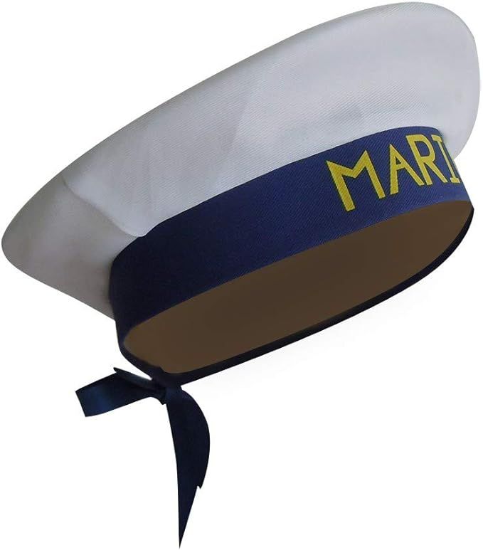 Dress up Marine Hat Captain's Hat Blue with White Navy Cap | Shop Today ...