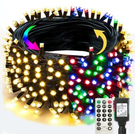 20M 200 LED 11 Color Changing Lighting Modes String Lights | Shop Today ...