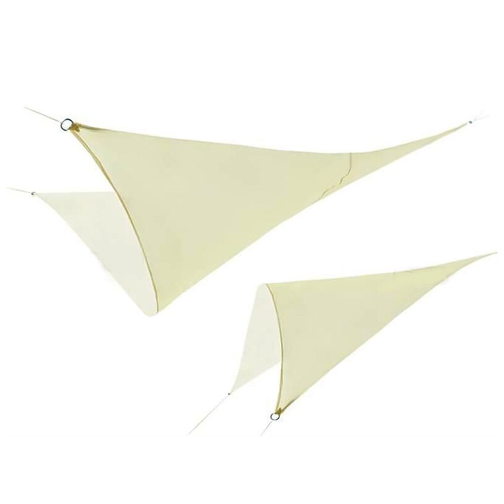 Anchor Set of 2 3x3 meters Triangle Waterproof Sun Shade Sail Patio ...