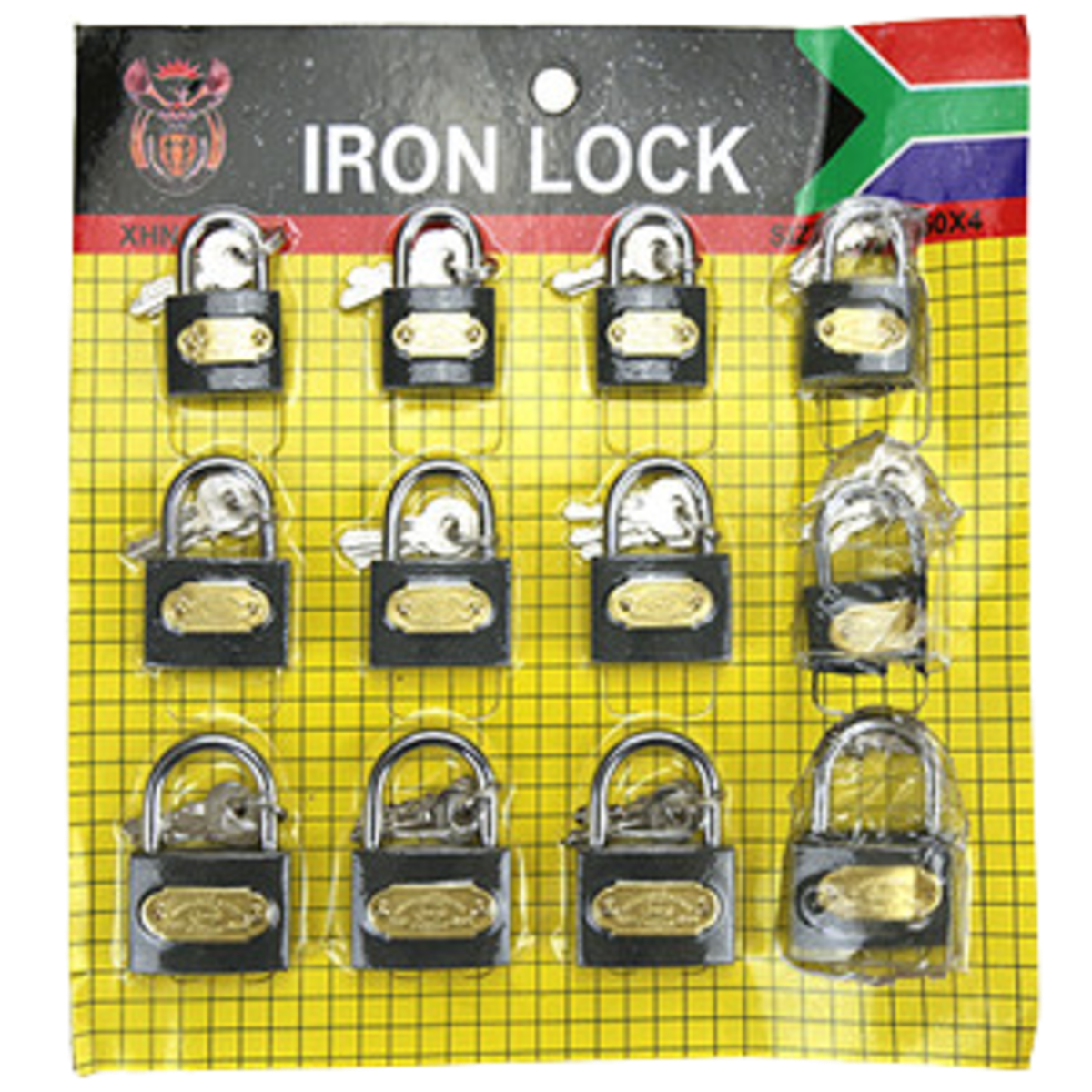 Padlock Steel Iron Lock Set of 12 Pieces | Shop Today. Get it Tomorrow ...