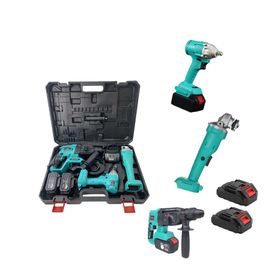 25V Lithium-Ion Rechargeable Multi-Function Cordless Power Tool Set ...
