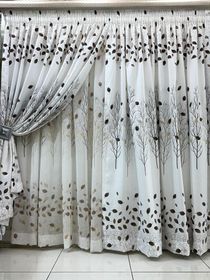Flower Curtain with Matching Lace - W400cm x H230cm | Shop Today. Get ...