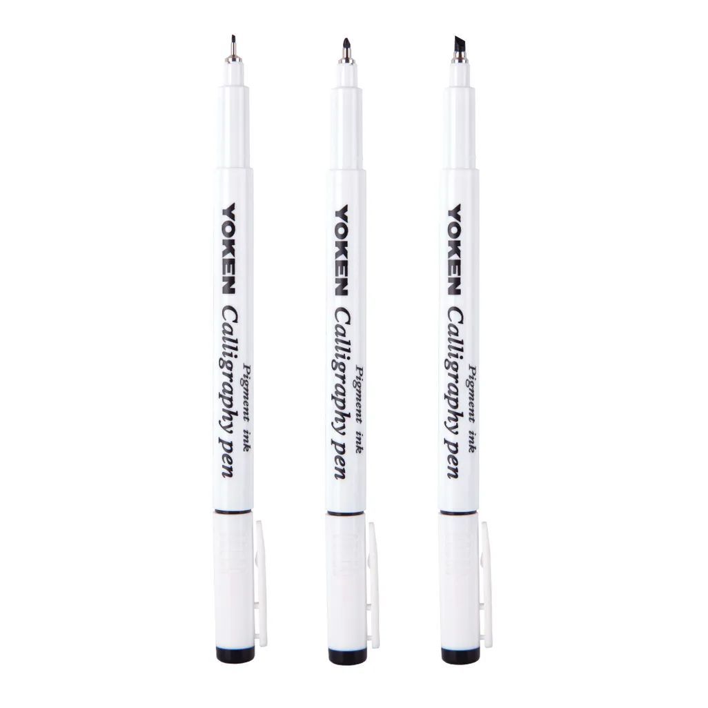 Yoken Lettering Pen For Calligraphy Set 3 - Black | Shop Today. Get it ...
