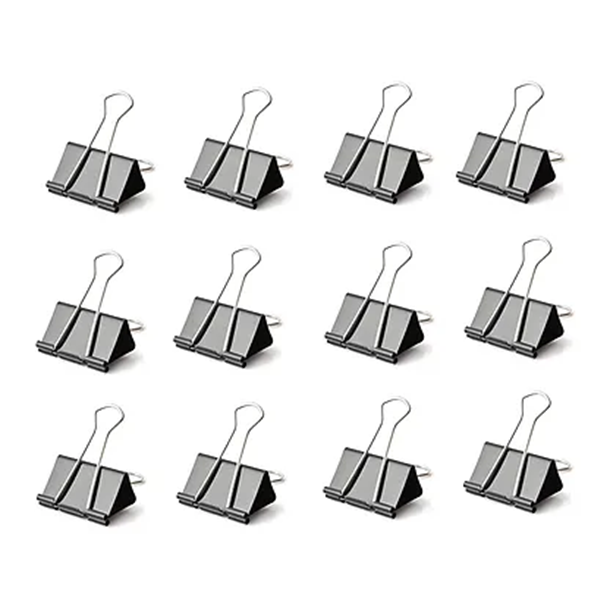 12PCS Stainless Steel Binder Paper Clip - Black | Shop Today. Get it ...