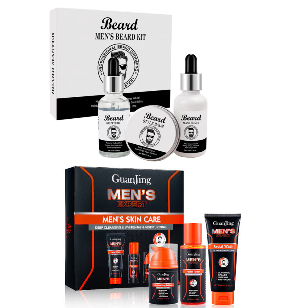 Ultimate Men's Grooming Gift Set- Facial skin care set with Men Beard ...