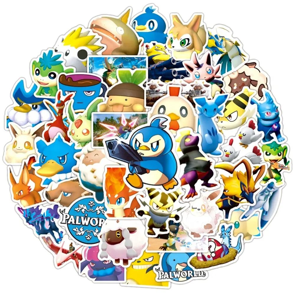 50 Piece Palworld Cute High Quality Vinyl Sticker Pack | Shop Today ...