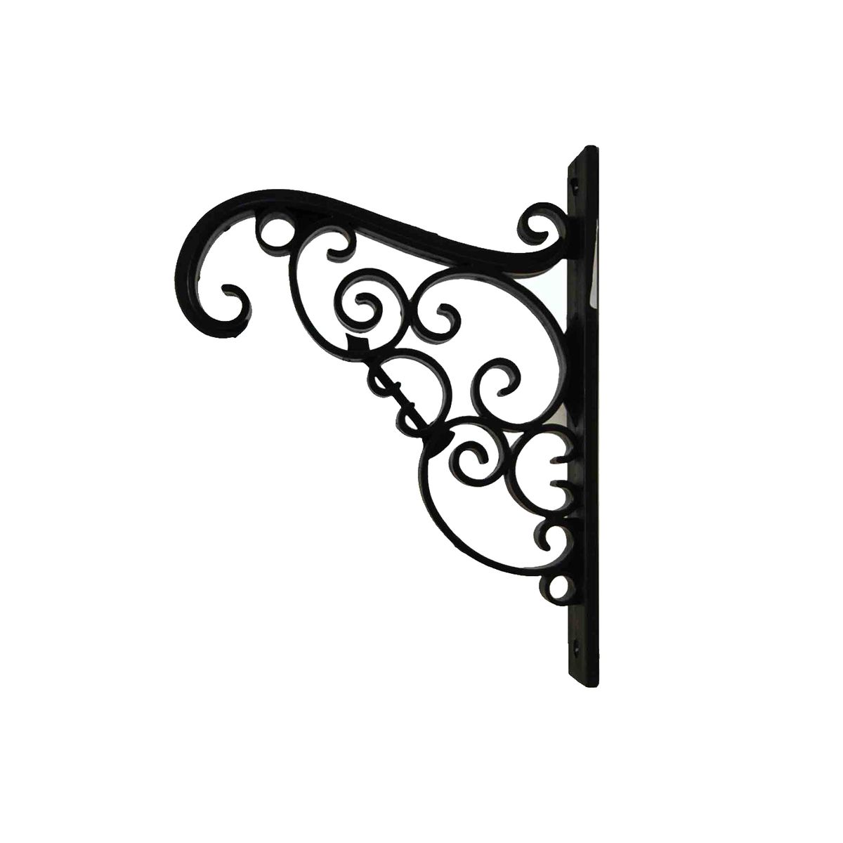 Black Plastic Garden Wall Bracket - 235mm - 2 Pack | Shop Today. Get it ...