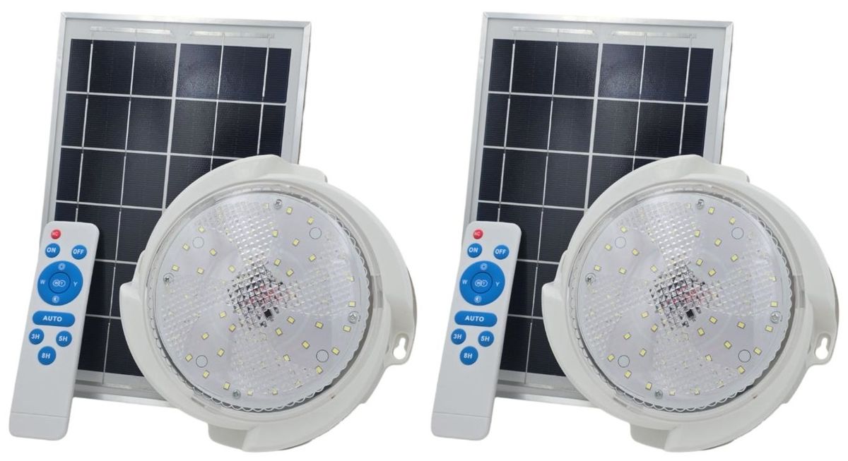 Hello Today Solar Ceiling Light 100w Cool White - 2 Pack | Shop Today ...