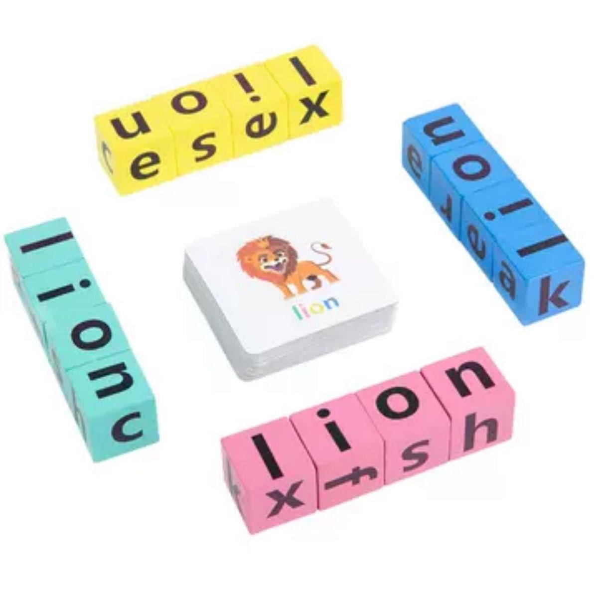 Children Spell Word Flash Cards With Letter Rubik's Cube | Shop Today ...