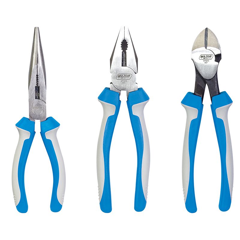 Major Tech 8 Inch Plier and Cutter Set – 3 Piece (EPSET200) | Buy ...