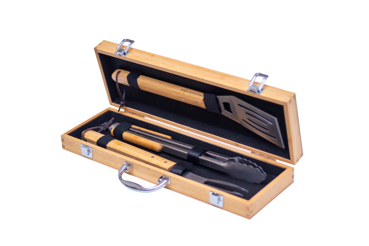 Bamboo Case Utensil Braai Set | Shop Today. Get it Tomorrow! | takealot.com