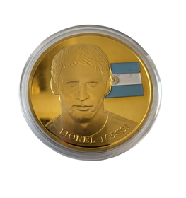 Lionel Messi Argentina Commemorative Coin World Cup Coin Gold Plated ...