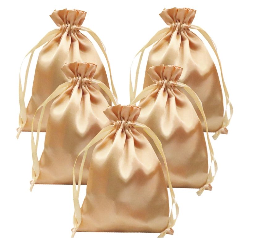 Satin Gift Bags with Drawstring, Party Favor Bags, Silk Jewelry Bags ...
