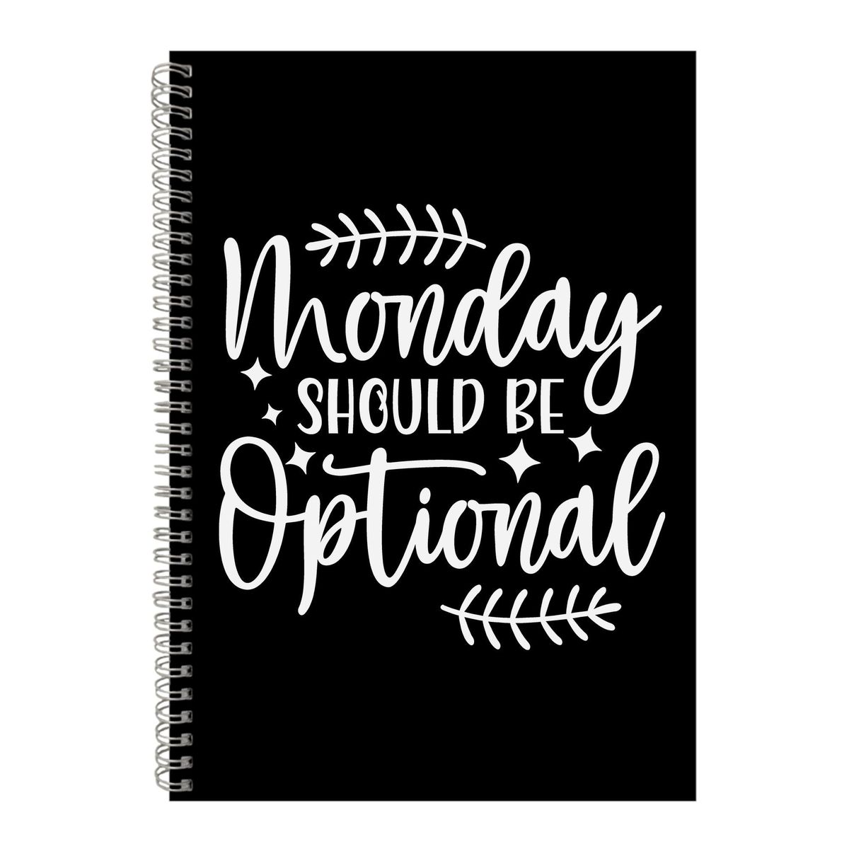 Optinal A4 Notebook Spiral Lined Funny Quote Graphic Saying Notepad ...