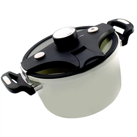Non-Stick Ceramic Pressure Cooker With External Closure | Shop Today ...