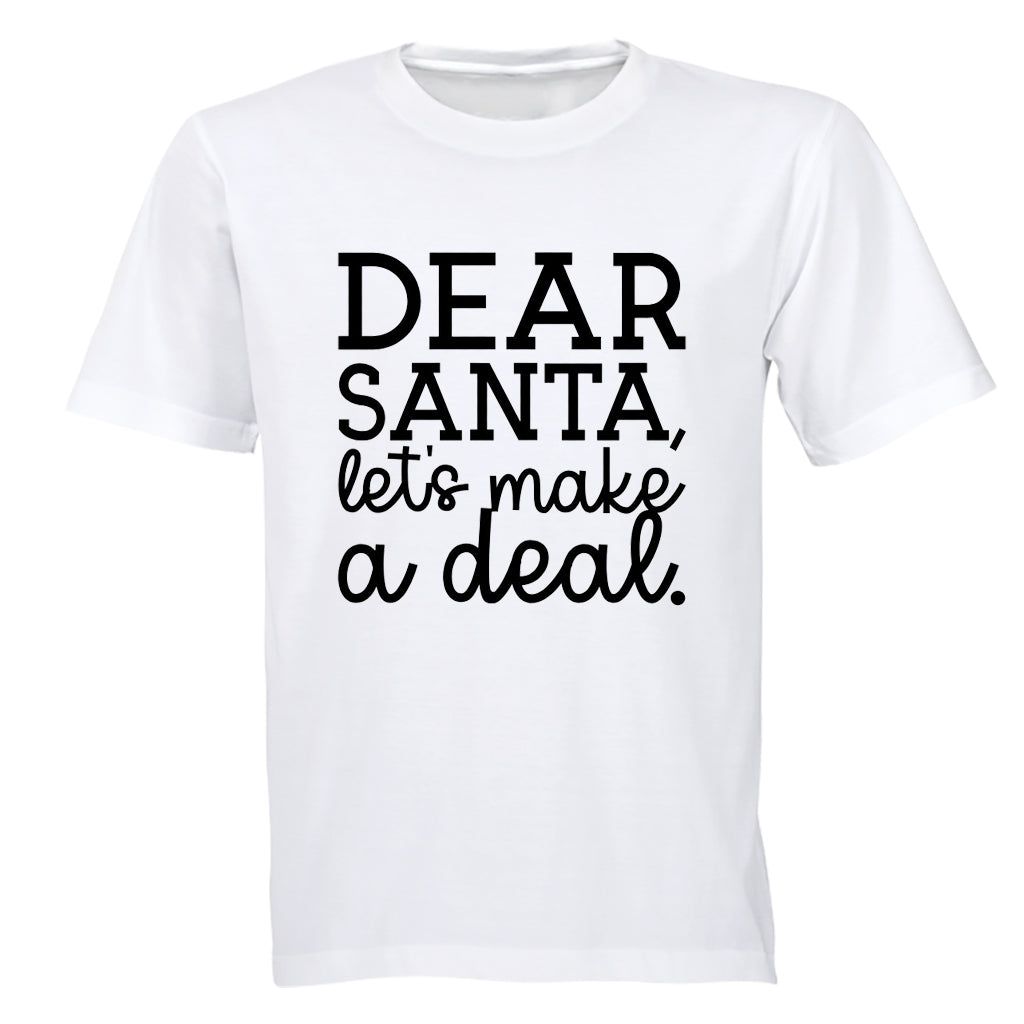 Santa Lets Make a Deal - Christmas - Adults - T-Shirt | Shop Today. Get ...
