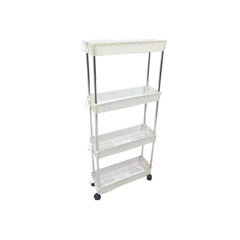 Movable 4 Layer Rotating Storage Rack For Kitchen And Bathroom | Shop ...