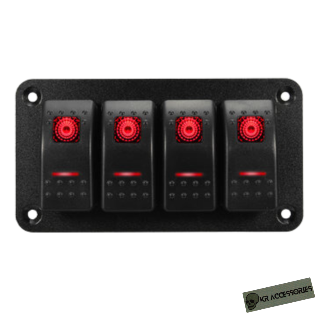 Automotive 4-Gang Rocker Switch Panel/ Circuit Breaker | Shop Today ...