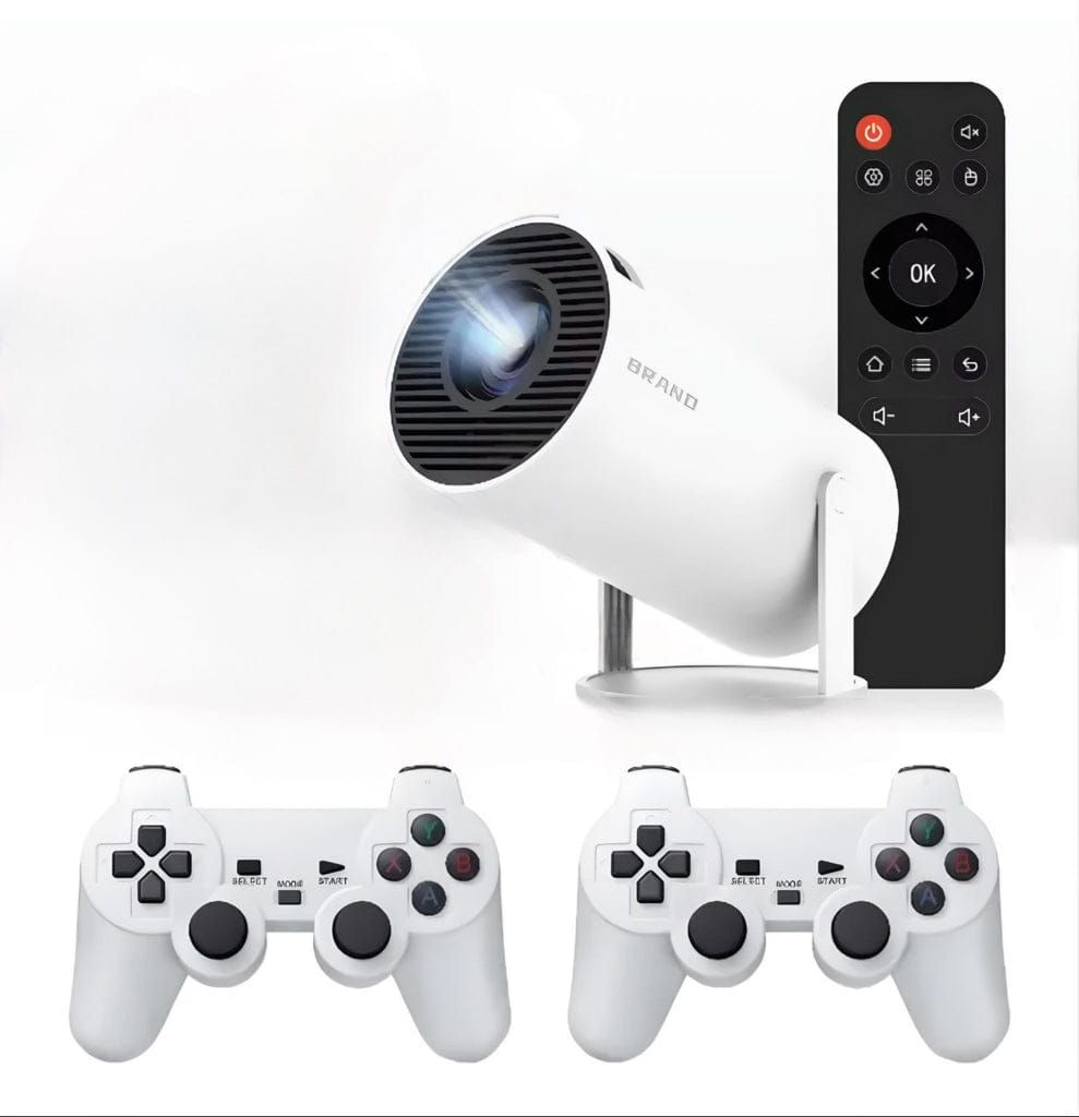 2-in-1 3D Wireless projector with controllers and remote | Shop Today ...