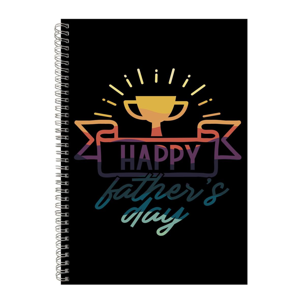 Fathers Day A4 Notebook Pad for Men Father's Day Graphic Words Present ...