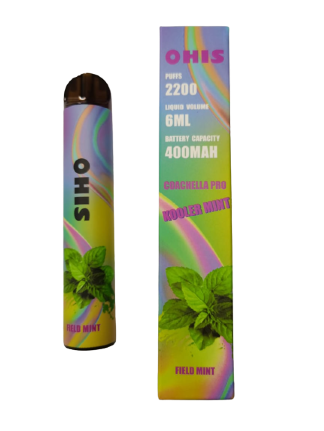 OHIS Disposable Vape 2200 Puffs - Kooler Mint Flavour 6ml | Buy Online ...