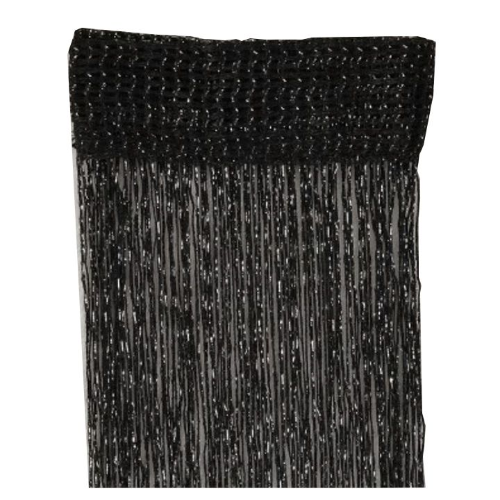 Glitter Black String Curtain Panel Sparkle Door Wall Window Doorway ...