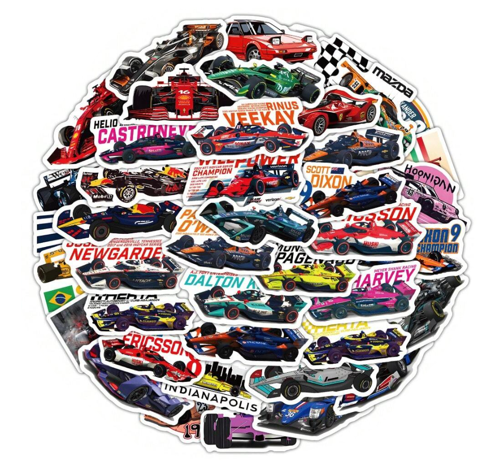 60Pcs Formula 1 Legendary Drivers F1 IndyCar Motorsport Variety ...