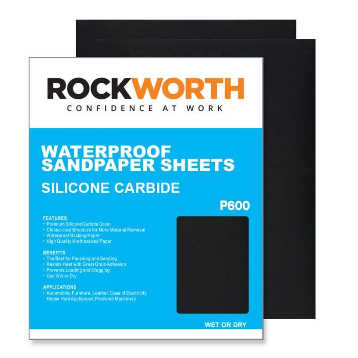 Bulk Pack 50 x Rockworth Water Paper Sheets - P600 | Shop Today. Get it ...