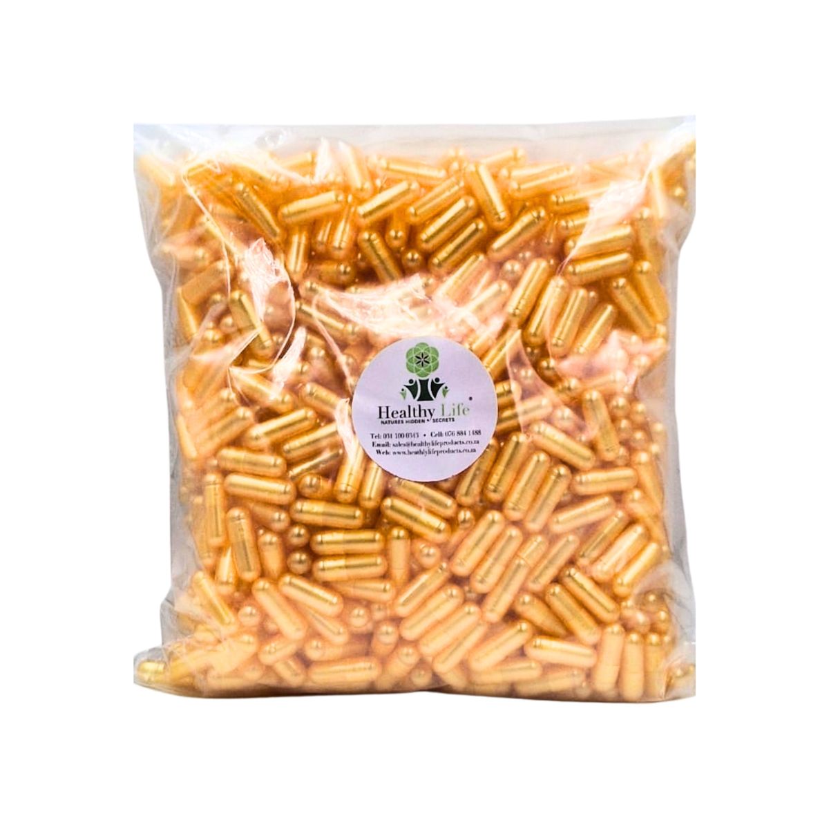 Healthy Life - Pearl Gold Empty GELATINE Capsules Size 00 - 1000 in a ...