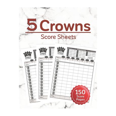 Crowns Score Sheet Printable Crowns Score Card A4 Size, 46% OFF