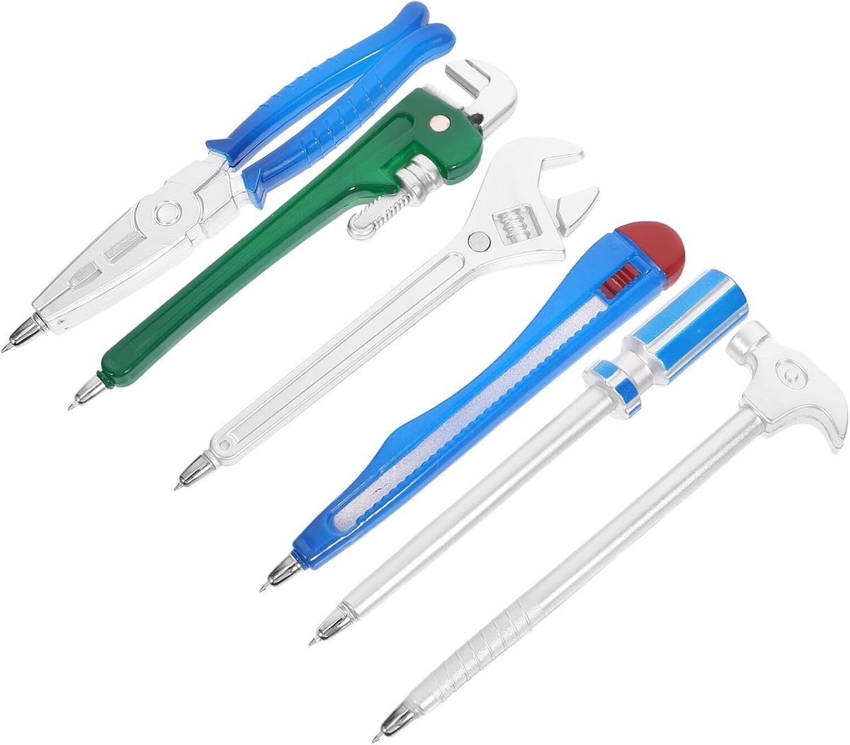 6pcs Novelty Hardware Tool Ballpoint Pen Set Smooth Writing Fine Point ...