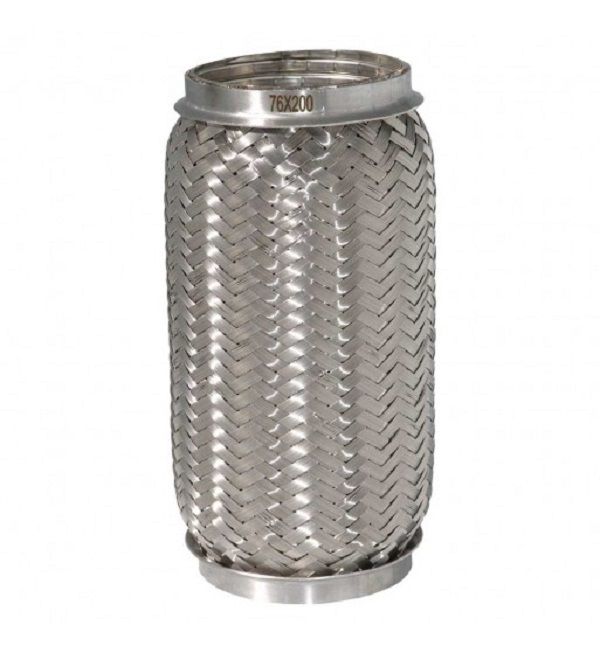 Exhaust Flex Pipe, Stainless Steel, Interlock, Braided, Weld On Flexi ...