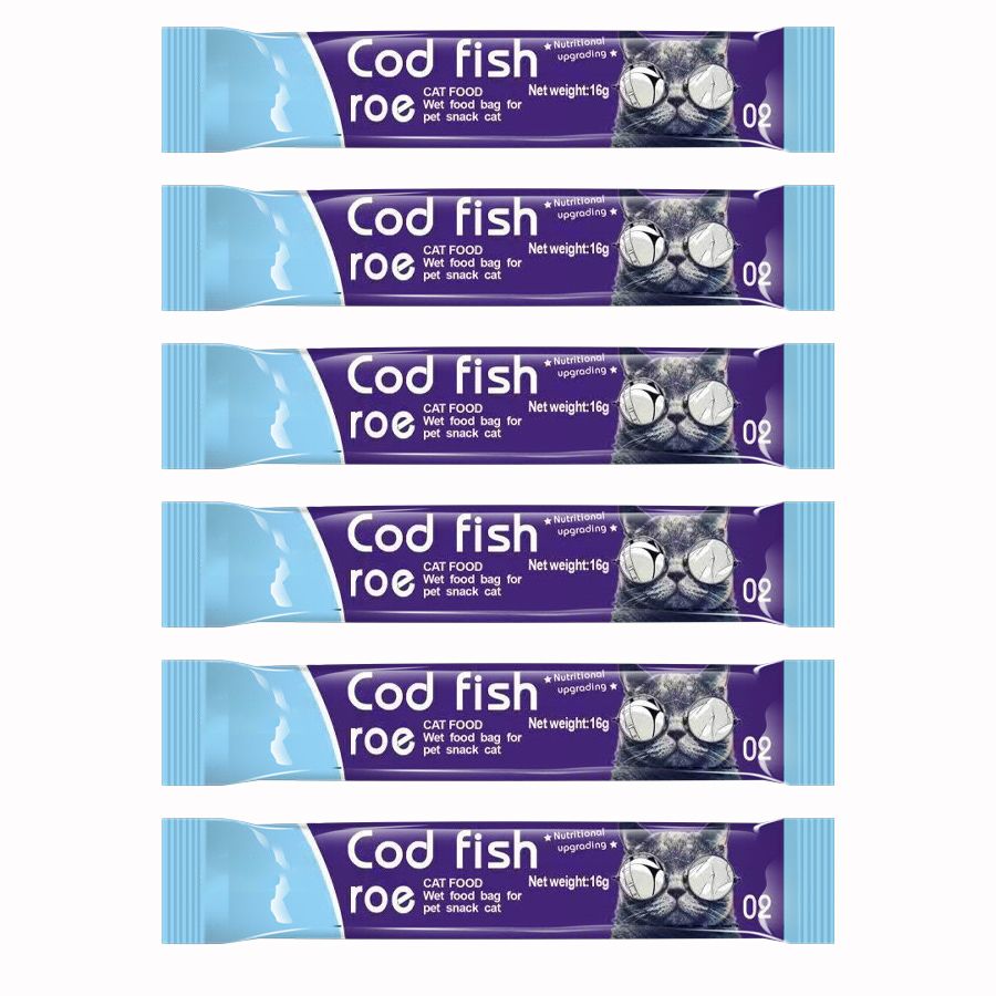 6 Piece Cat Treats Sticks Cat Wet Foods - Cod Fish | Shop Today. Get it ...