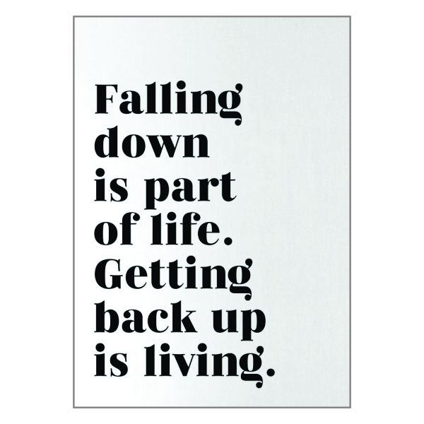 Getting Back Up- A1 Poster | Shop Today. Get it Tomorrow! | takealot.com