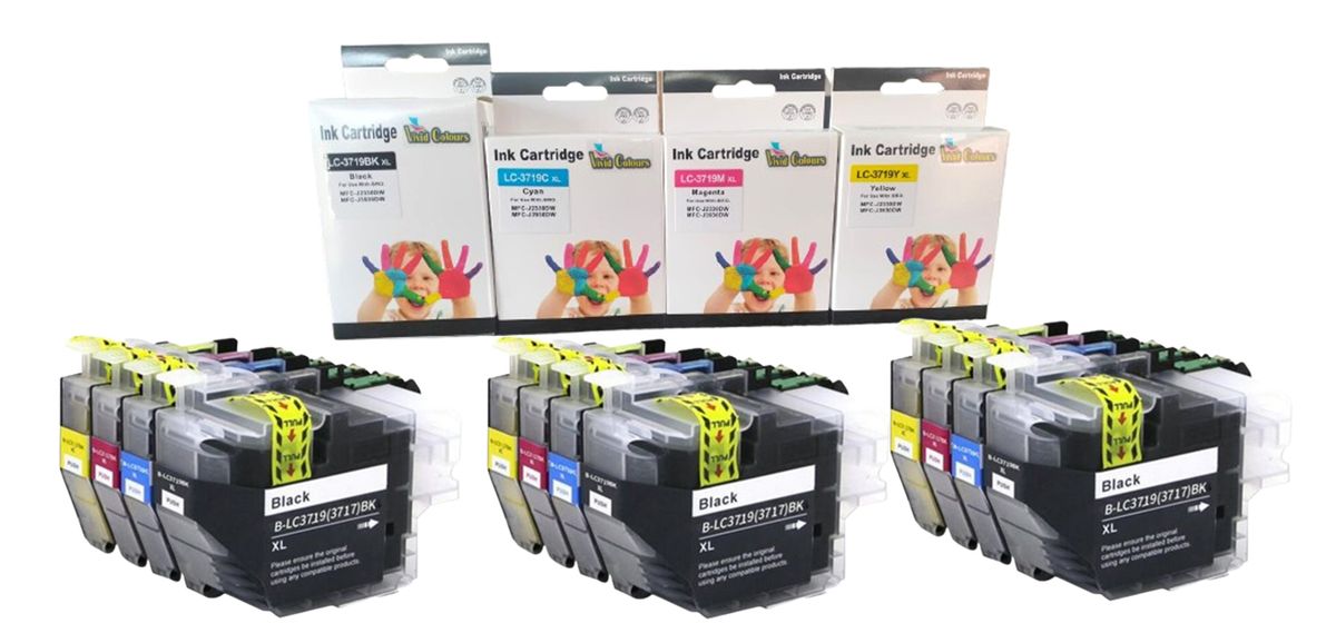 Vivid Colours Compatible with Brother LC3719XL / 3719 Ink Cartridge x3 ...
