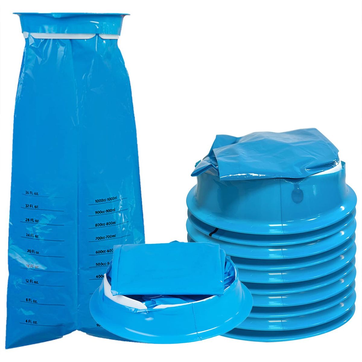 10 Vomit Bags Disposable 1000ml High-Density Vomit Bags - Leakproof ...