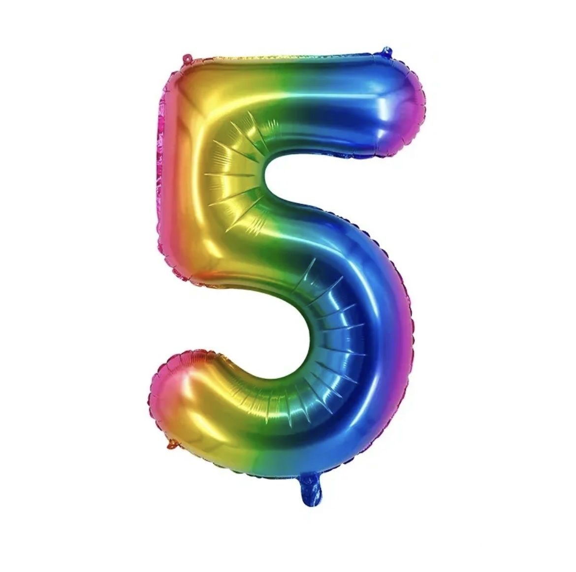 Rainbow Number 5 Helium Balloon - 106cm | Shop Today. Get it Tomorrow ...