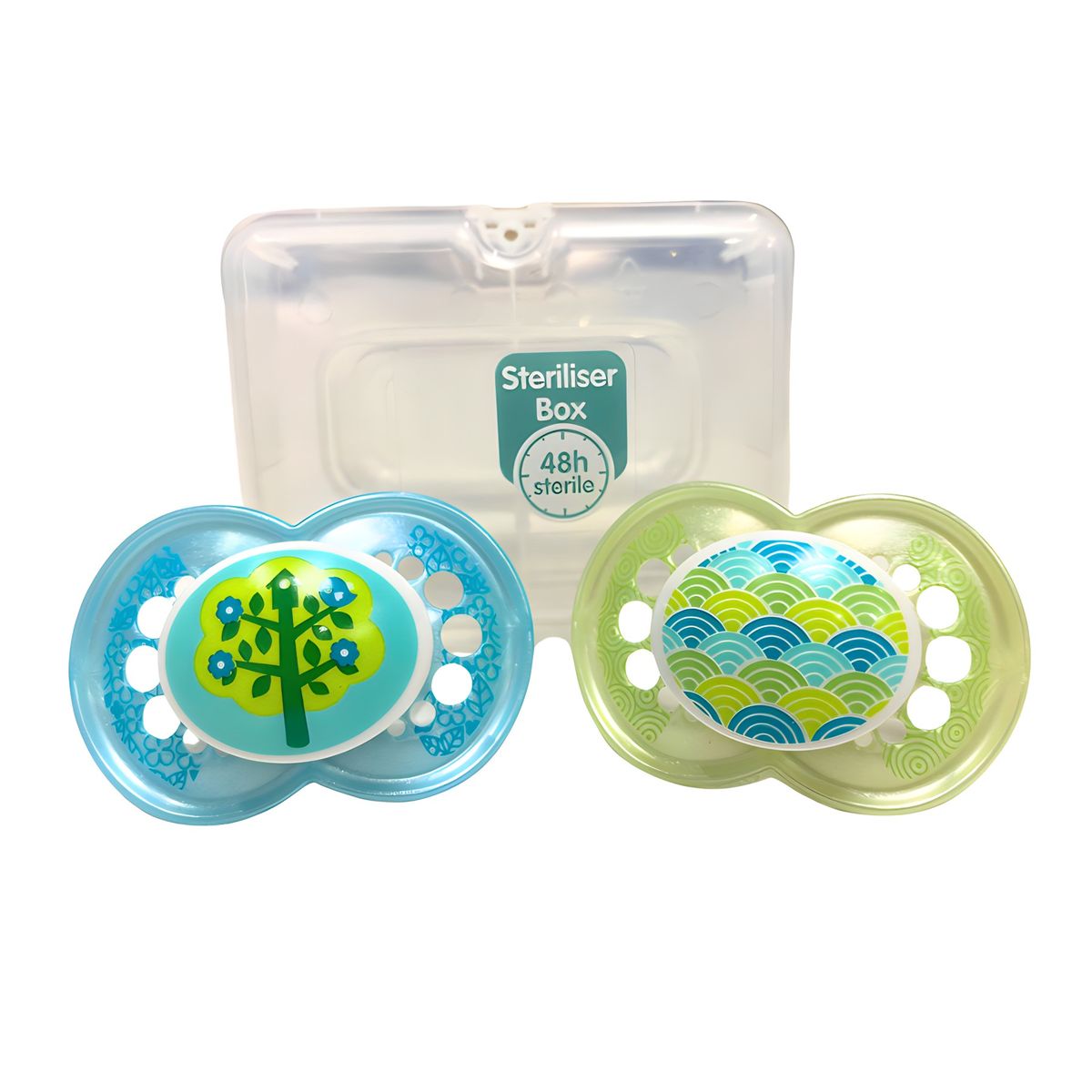 Premium Baby Pacifier 2 Pack With Sterilizing Box | Shop Today. Get it ...
