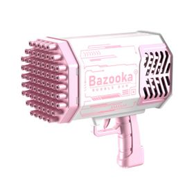 Bazooka Bubble Gun 69 Holes Automatic Electric Bubble Machine - Pink ...