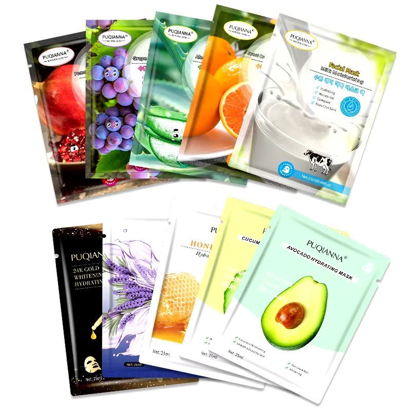 PUQIANNA Pack of 10 Assorted Facial Sheet Masks | Shop Today. Get it ...