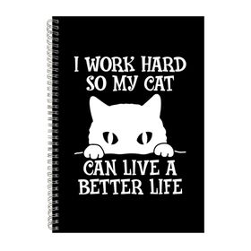 Work Hard Notebook Pet Gift Idea A4 Notepad 122 | Shop Today. Get it ...